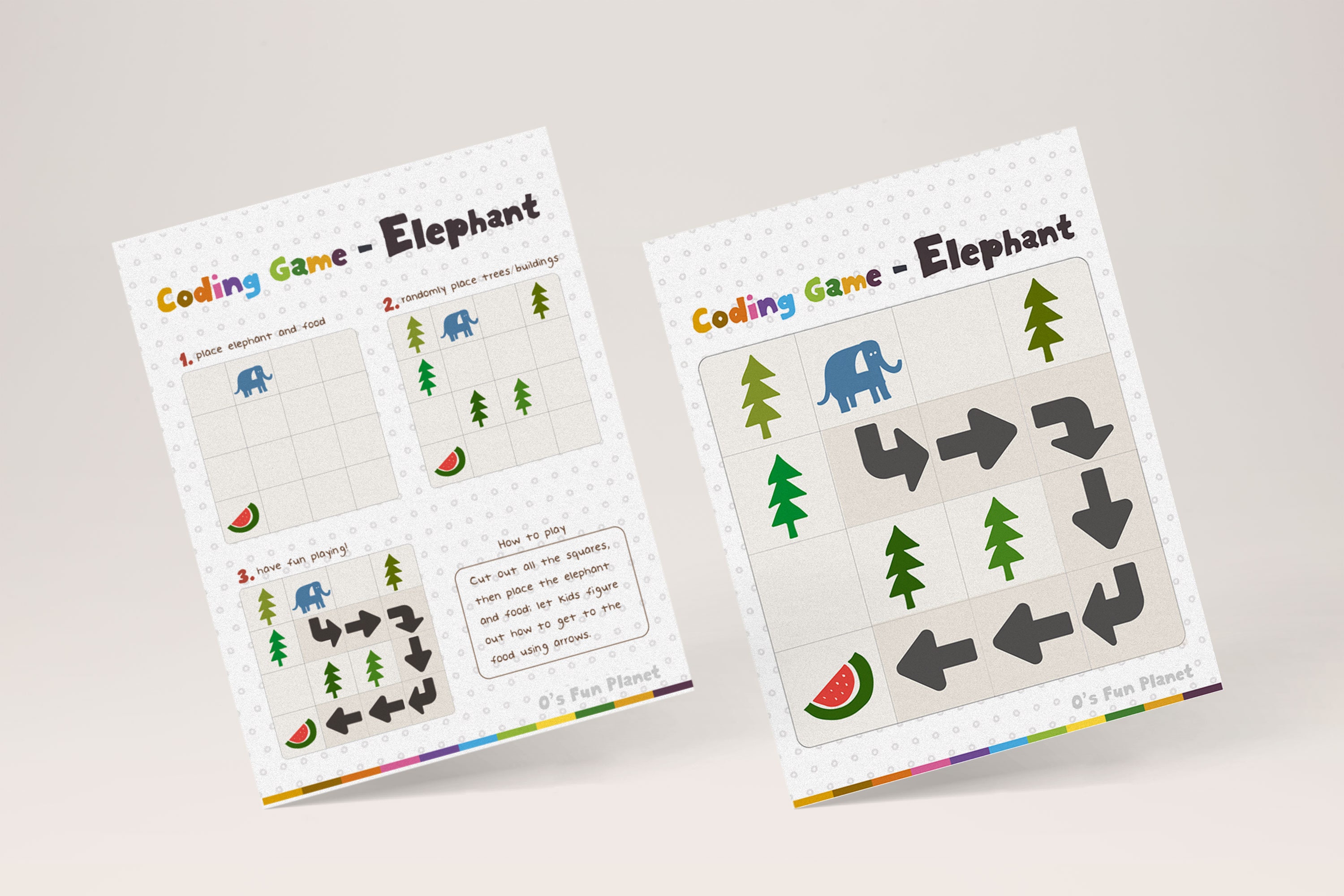 Elephant Coding Game Coding Tiles Programming Game Stem Learning Stem Game Computer 7379