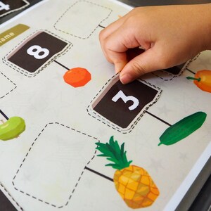 Fruits and Vegetables Stall Market Fun | Number Match and Name Match ...