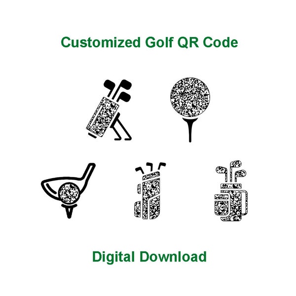 Qr Code Golf Balls - Etsy
