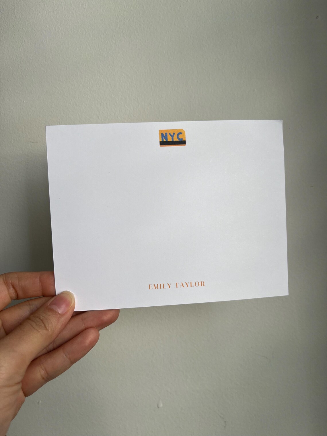 Personalized Custom New York City Transit Metro Card Stationery | Thank ...