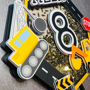 Construction Theme Shaker Cake Topper - Etsy