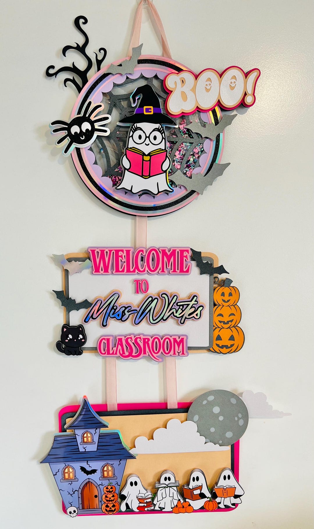 Halloween Classroom Door Sign: Spooky Welcome Banner - Etsy