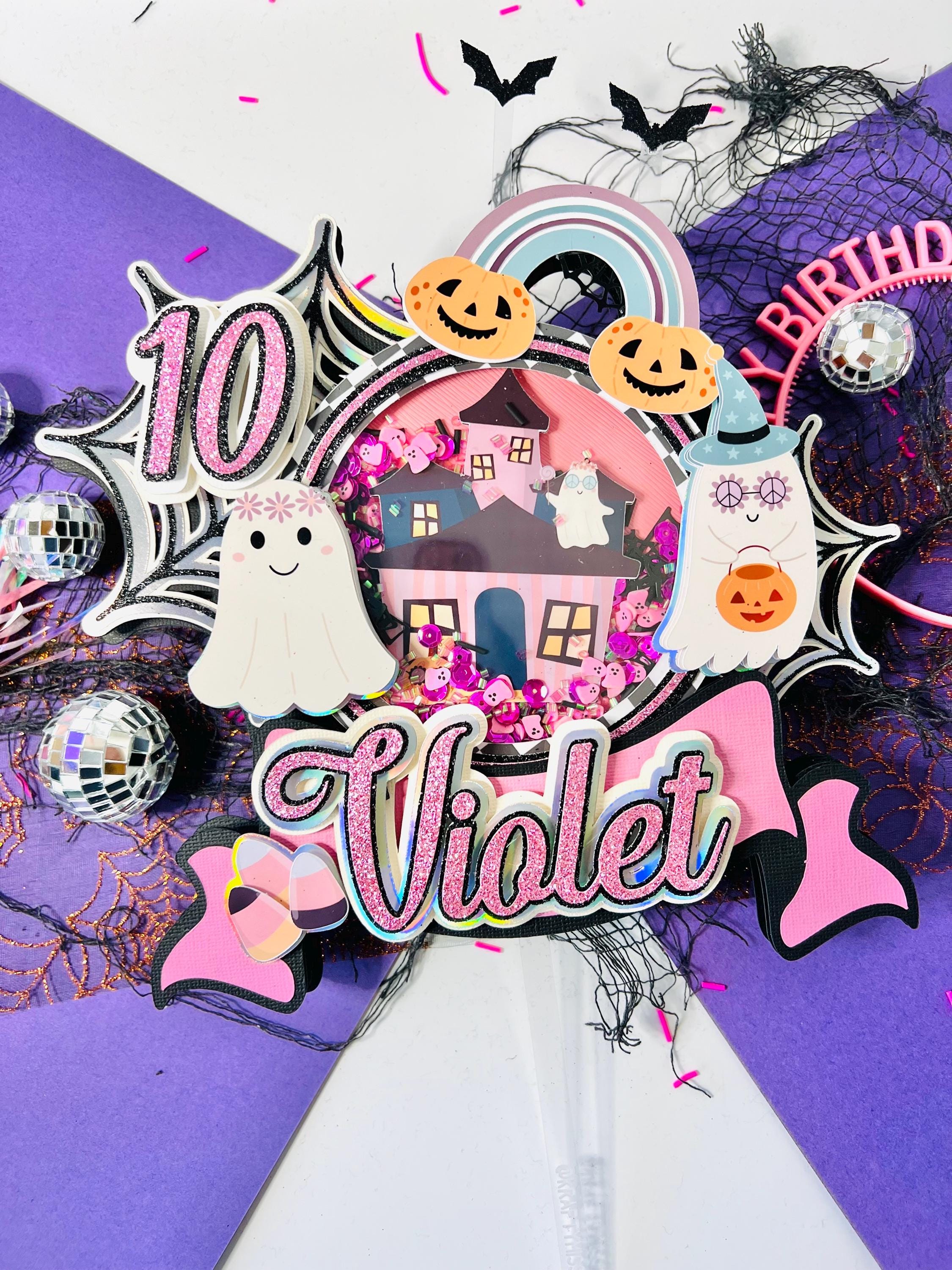 Spooky Halloween Birthday Cake Topper: Haunted House Party Decor - Etsy