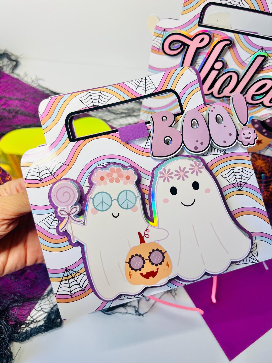Groovy Ghost Halloween Party Favor: Coloring Kit Suitcase - Etsy