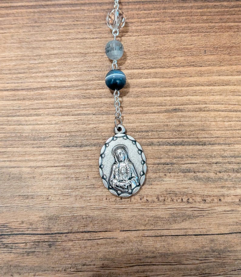 Seven Sorrows Rosary, Ombre Rosary, Catholic Devotion, Gifts for Her ...