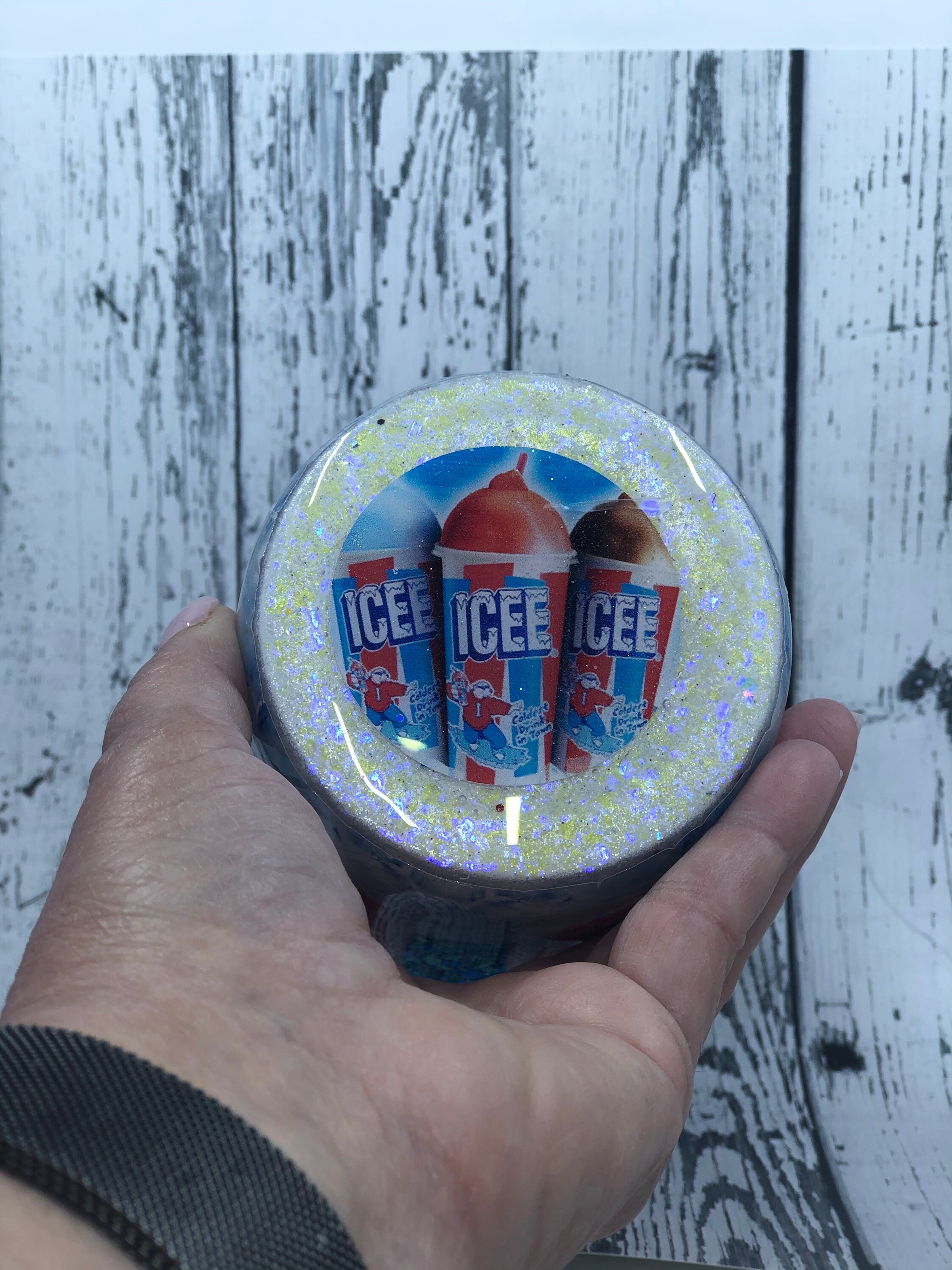 Tumbler-ICEE Top Seller ADD-ONTapas de imitación de hielo/cereza ...
