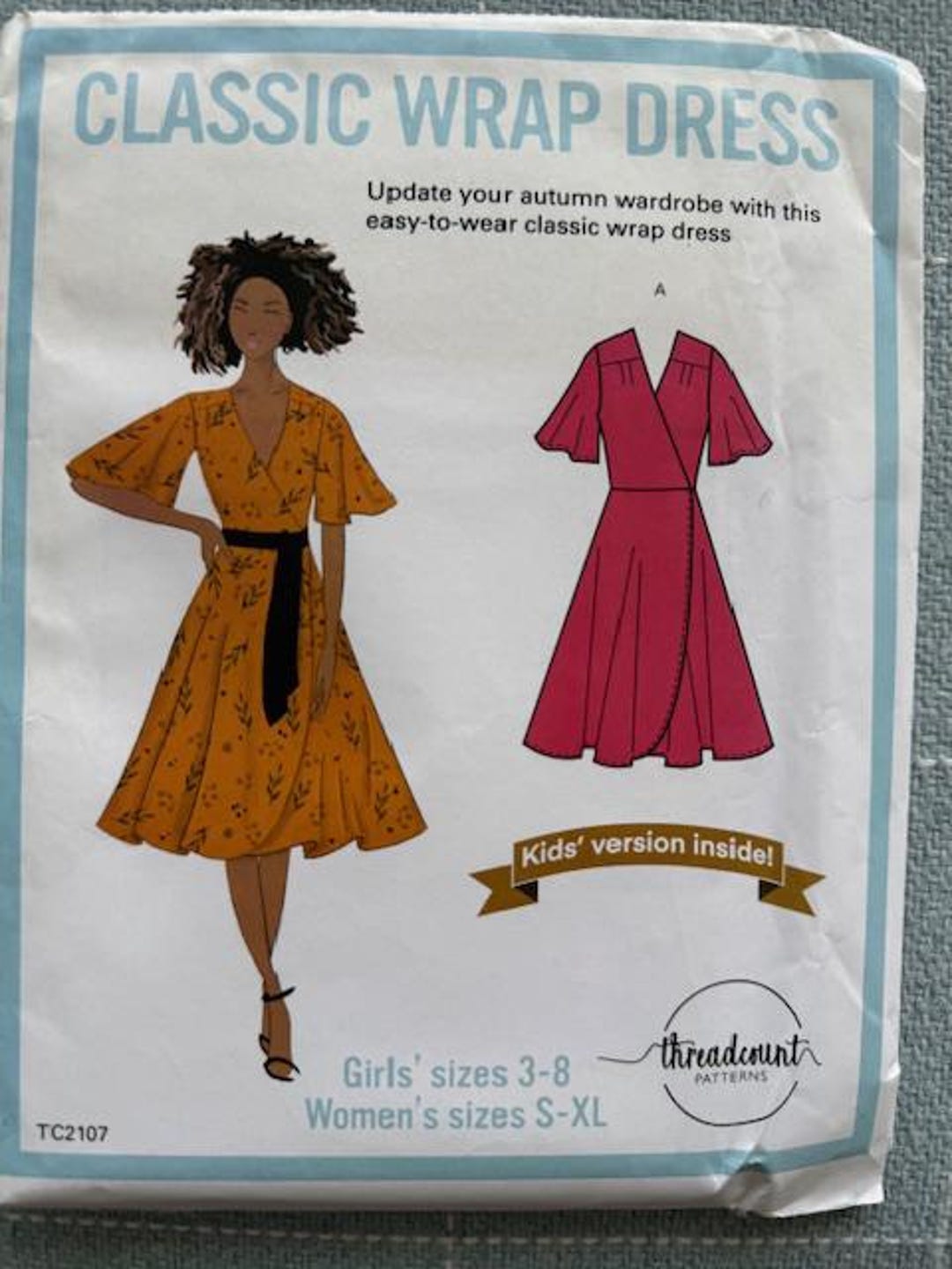 Unused Classic Wrap Dress Paper Pattern - Etsy