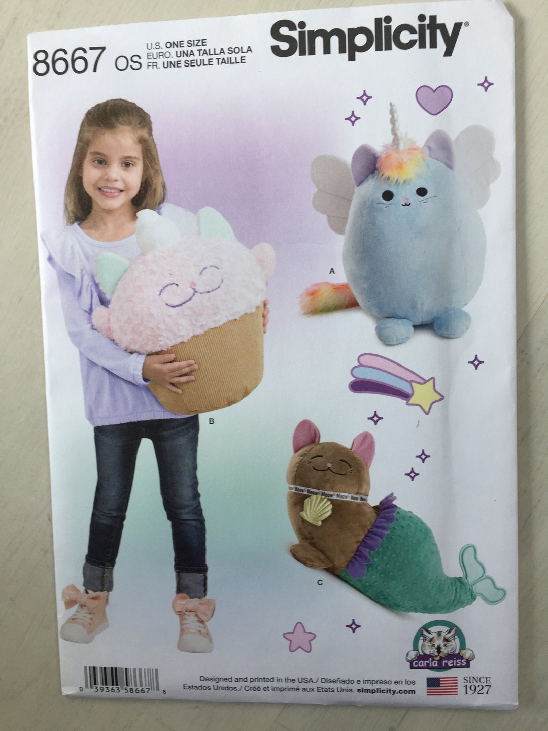 Unused Simplicity 8667 Stuffed Kitties toys pattern - Etsy.de