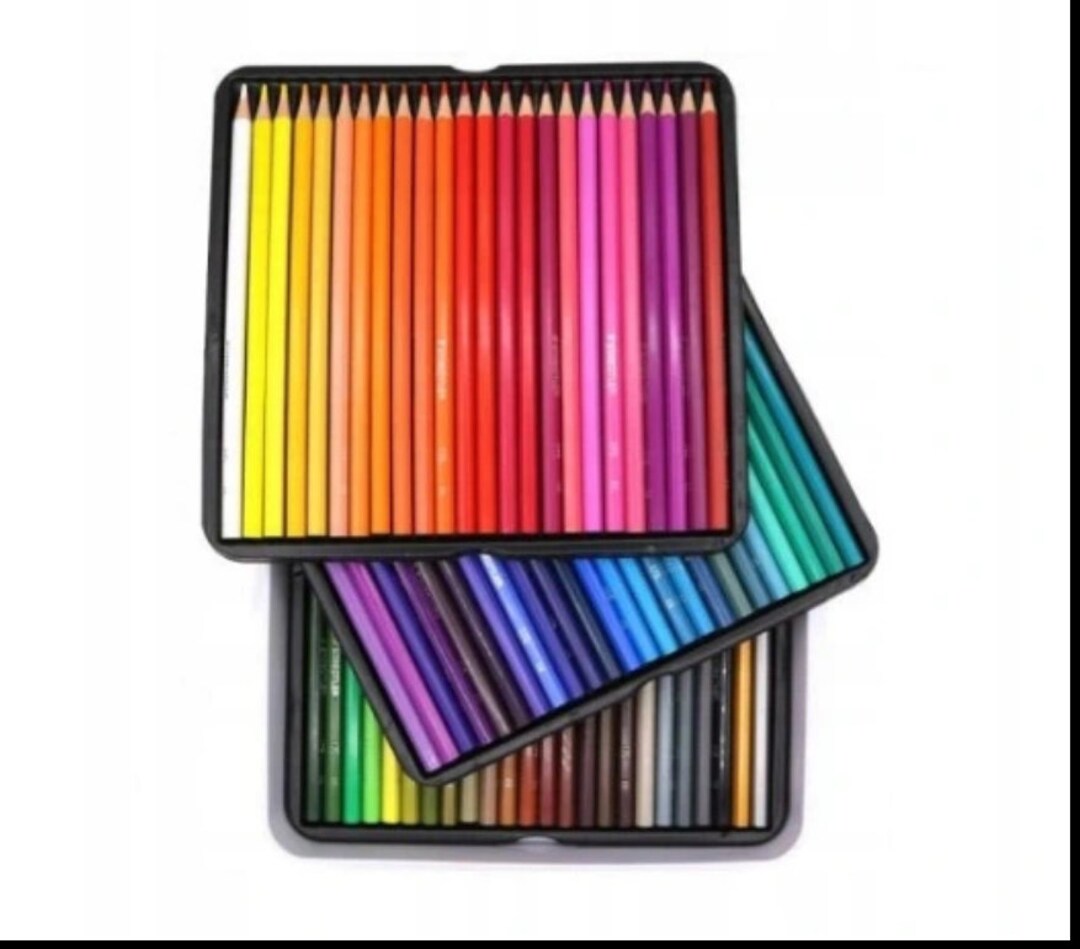 Hexagonal Crayons 72 Colors in a Metal Pack. - Etsy