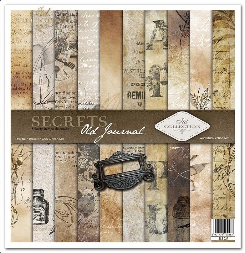 ITD Collection. Set of Scrapbooking Papers_ Secrets Old | Etsy
