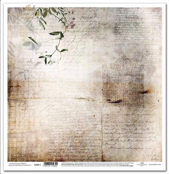 ITD Collection. Scrapbooking Paper. 1st. 30x30cm. Secrets of | Etsy