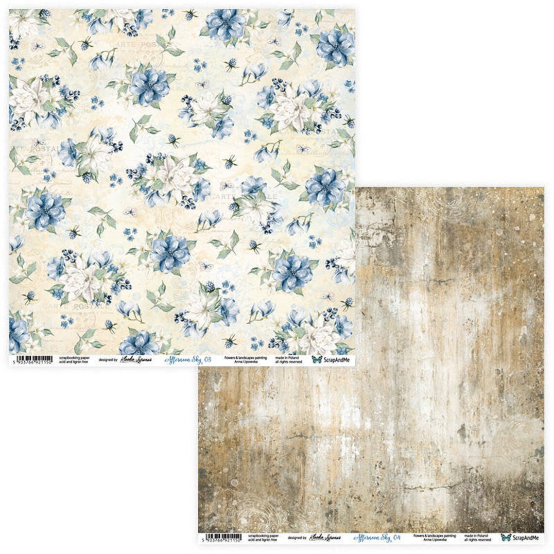 Scrapandme. Scrapbooking Papier. A Set of 30x30 Papers - Etsy