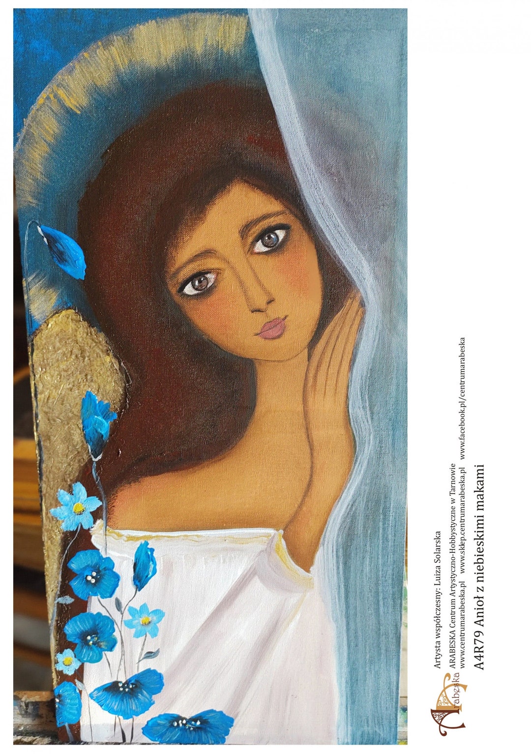 3 Pc of 8''x10''arabesque. Rice Paper. A4. Decoupage. Angel_blue Poppy ...