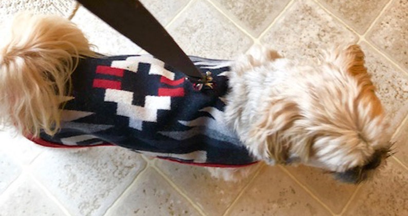 Red & Black Pendleton Wool Dog Coat - Featuring Exclusive D-ring ...