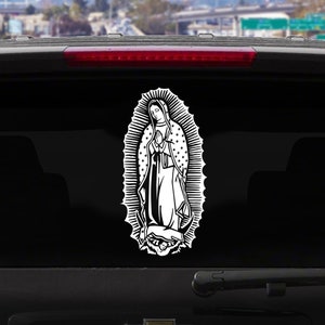 Virgin Mary Decal Sticker for Your Car Virgen De Guadalupe - Etsy