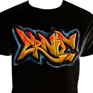 Custom Graffiti Shirts Custom Black 90s Mens Tee - Etsy