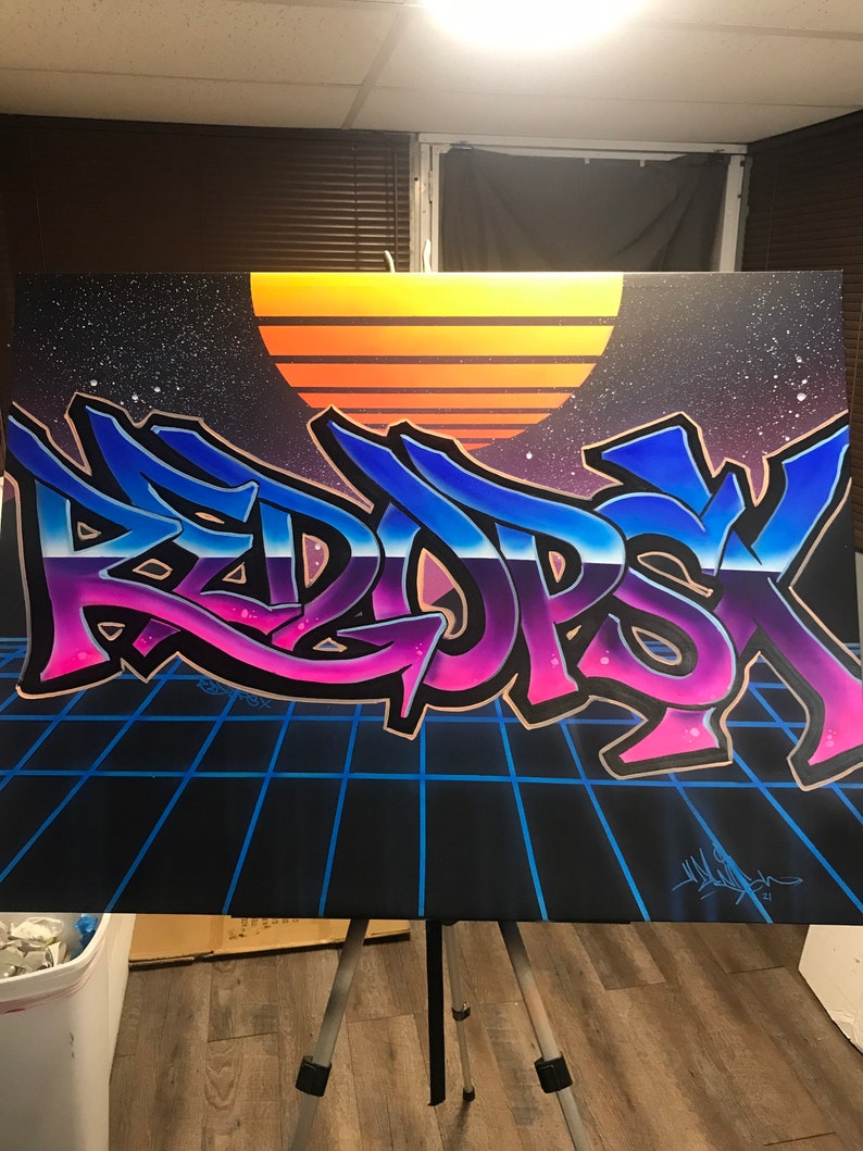 Custom Graffiti Canvas Personalized Graffiti Name Wall Art - Etsy