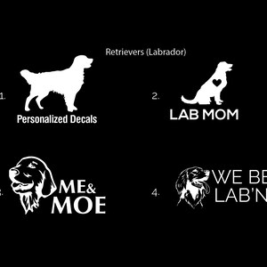 Labrador Vinyl Window Decals Make a Decal Online W/ Decal Designer ...