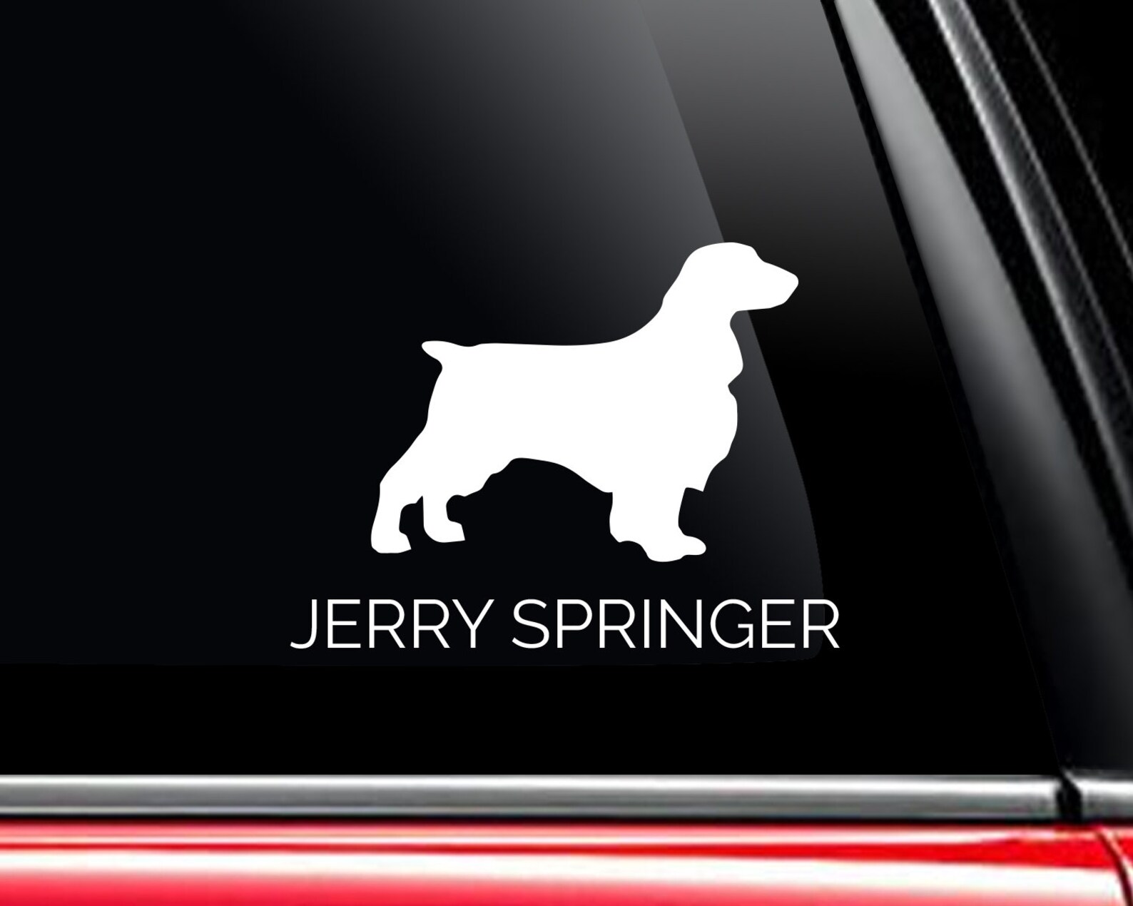 Spaniels Vinyl Window Decals Make a Decal Online W/ Decal | Etsy