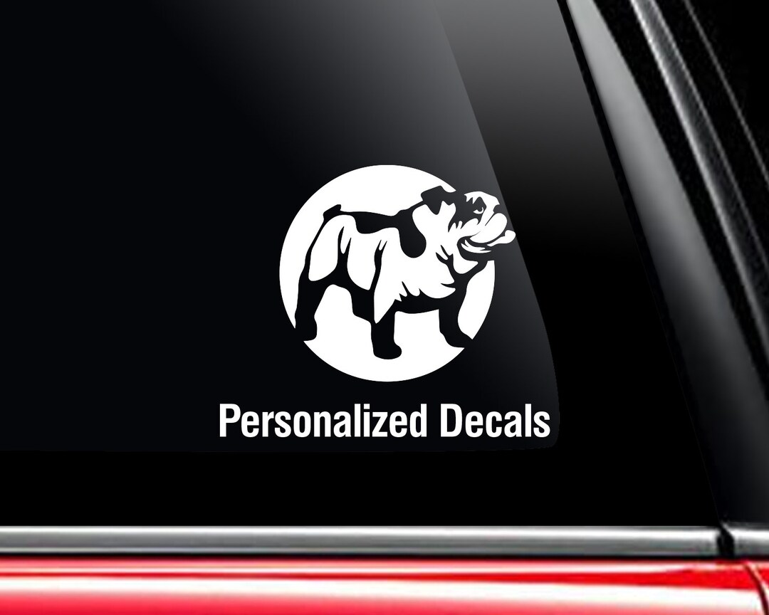 Bulldogs Vinyl Window Decals Make a Decal Online W/ Decal Designer ...