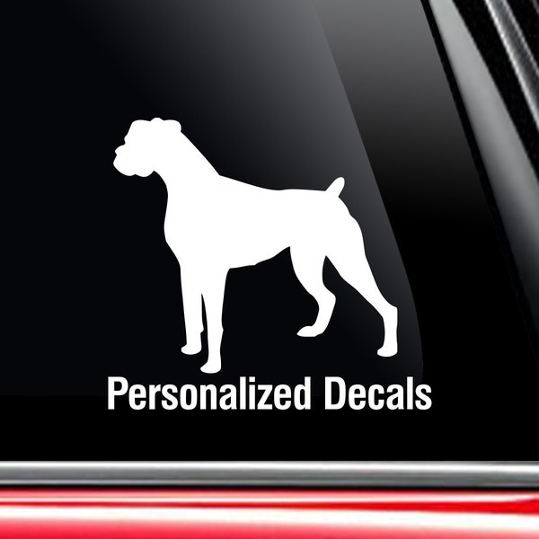 Boxer Dog Decal - Etsy