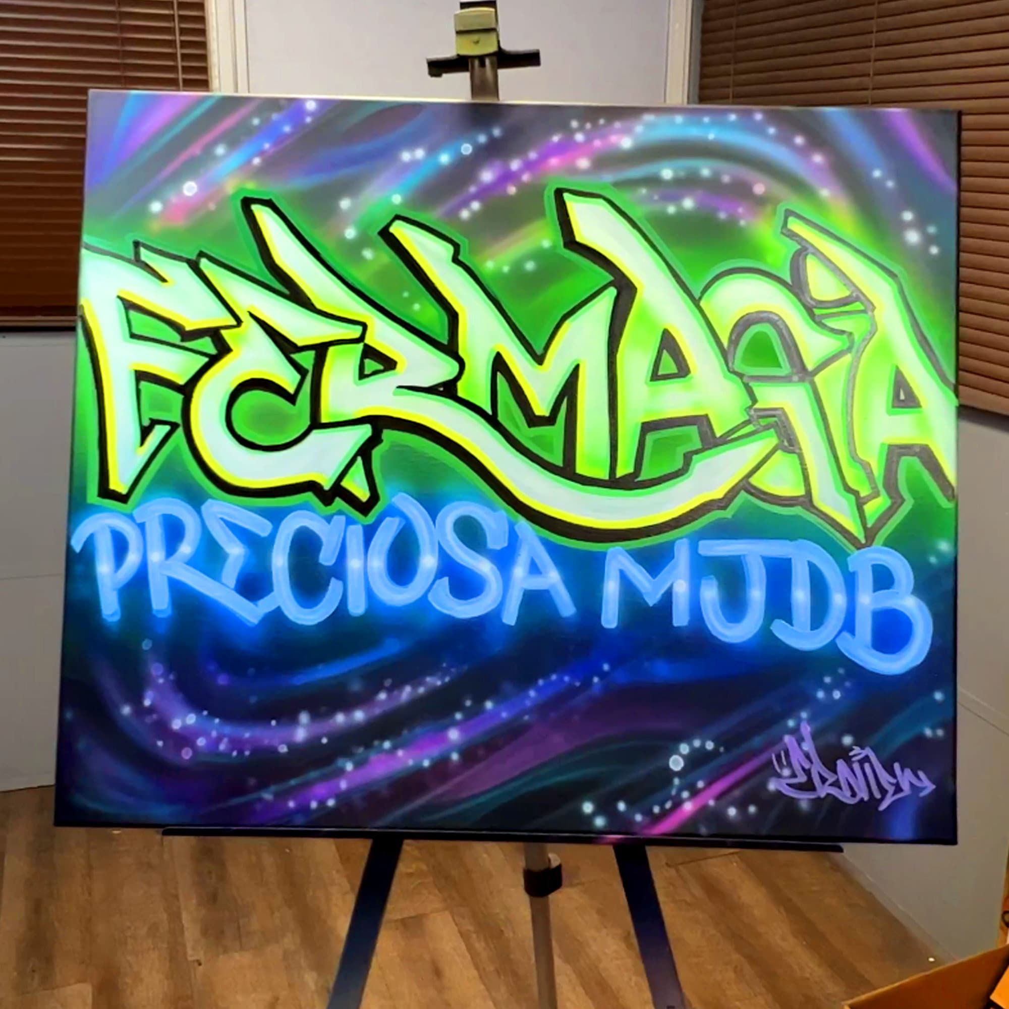 Graffiti Canvas Art Painting - Etsy
