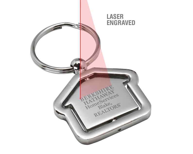 Real Estate House Key Tag Key Chain Holder Personalized | Etsy