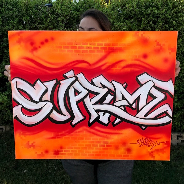 Graffiti Wall Art Name - Etsy