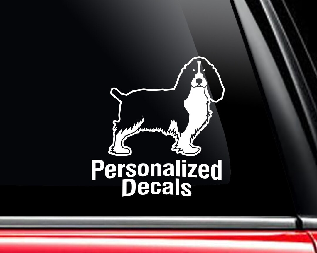 Spaniels Vinyl Window Decals Make a Decal Online W/ Decal - Etsy