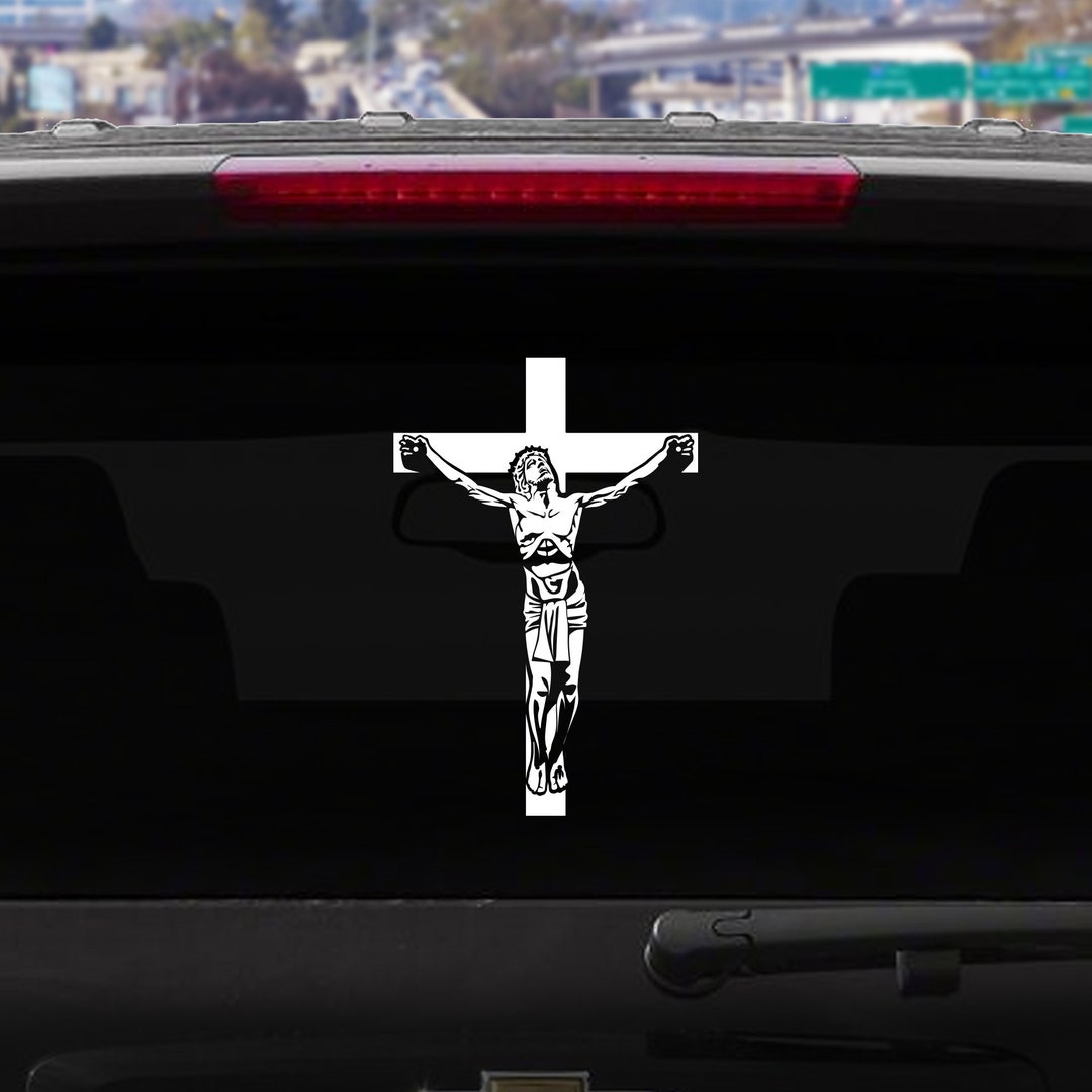 Jesus Christ Car Stickers Crucifixion Decal - Etsy