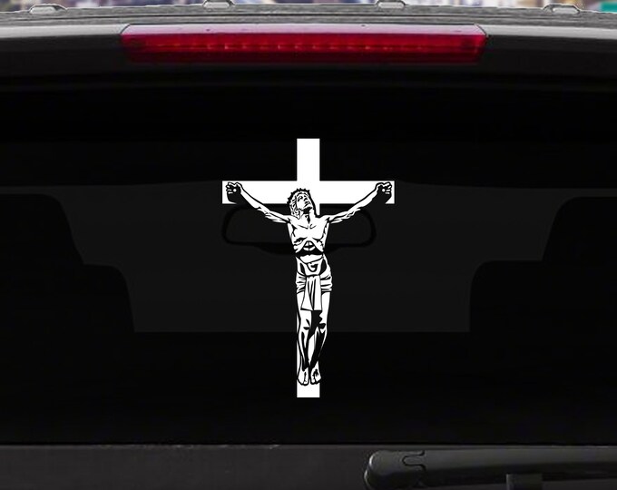 Jesus Christ Car Stickers Crucifixion Decal - Etsy