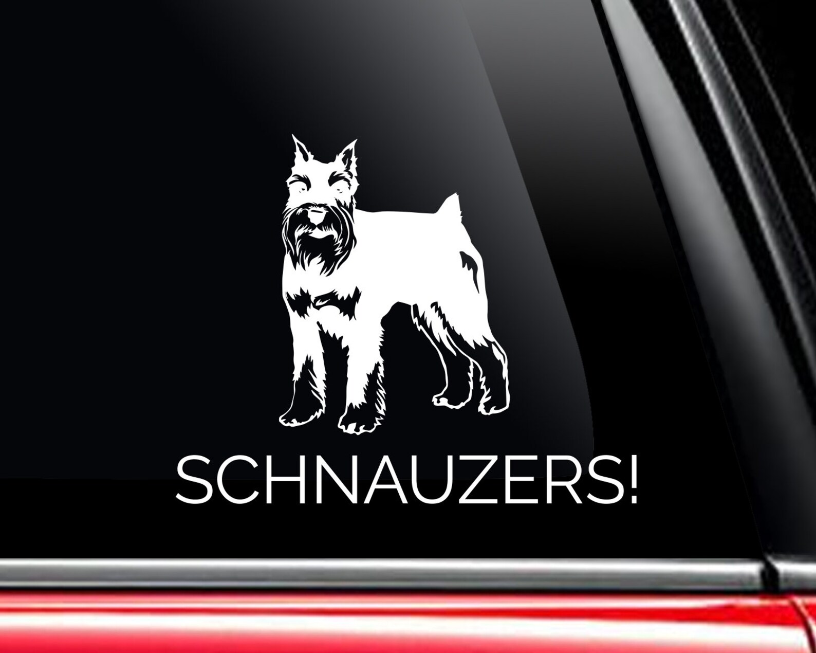 Miniature Schnauzers Vinyl Decals Make a Decal Online W/ | Etsy