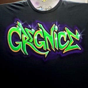 Custom Graffiti Shirts Custom Black 90s Mens Tee - Etsy