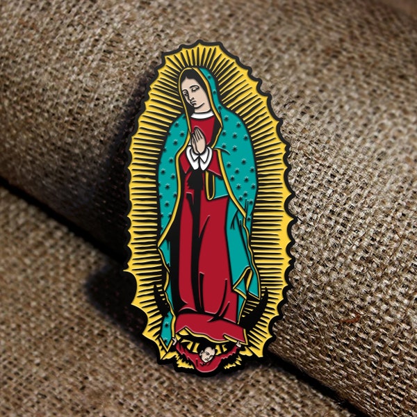 Virgin Mary Pin - Etsy