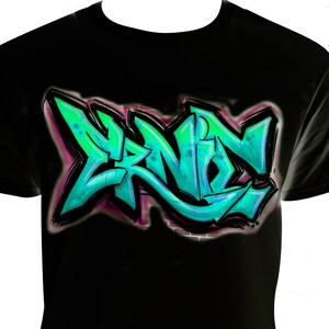 Custom Graffiti Shirts Custom Black 90s Mens Tee - Etsy