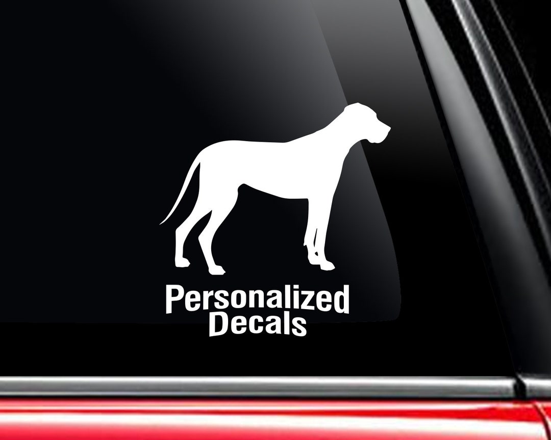Great Dane Vinyl Window Decals Make a Decal Online W/ Decal Designer ...