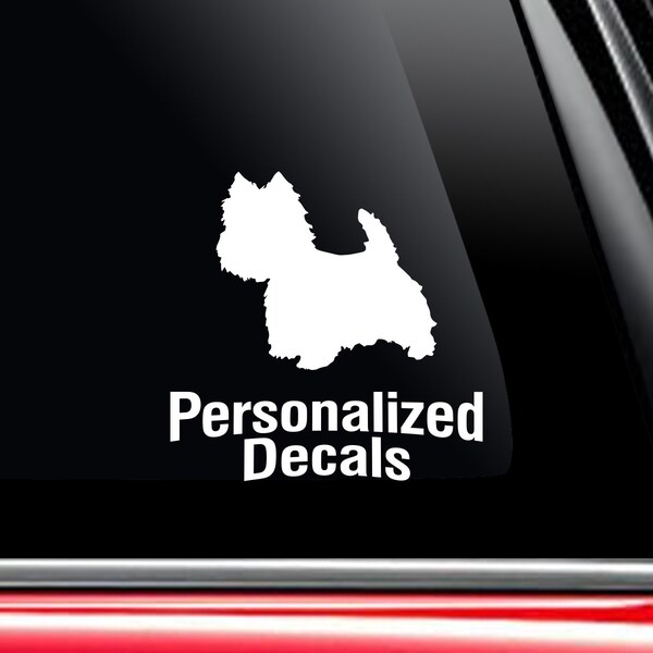 West Highland White Terrier Car Window Decal - Etsy
