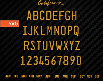 License Plate Template Standard SVG AI DXF - Etsy