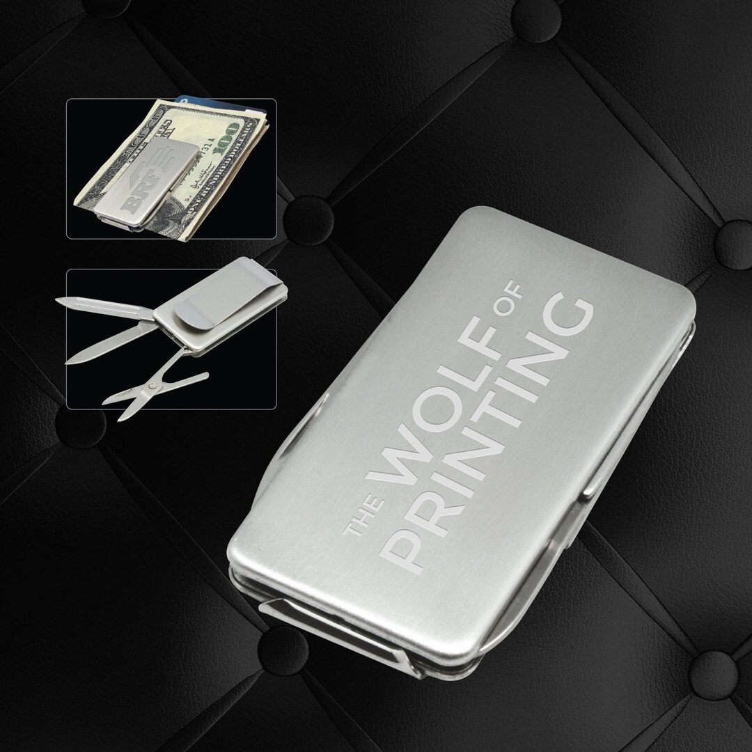 Personalized Wallets Custom Metal Laser Engraved Cool Money - Etsy