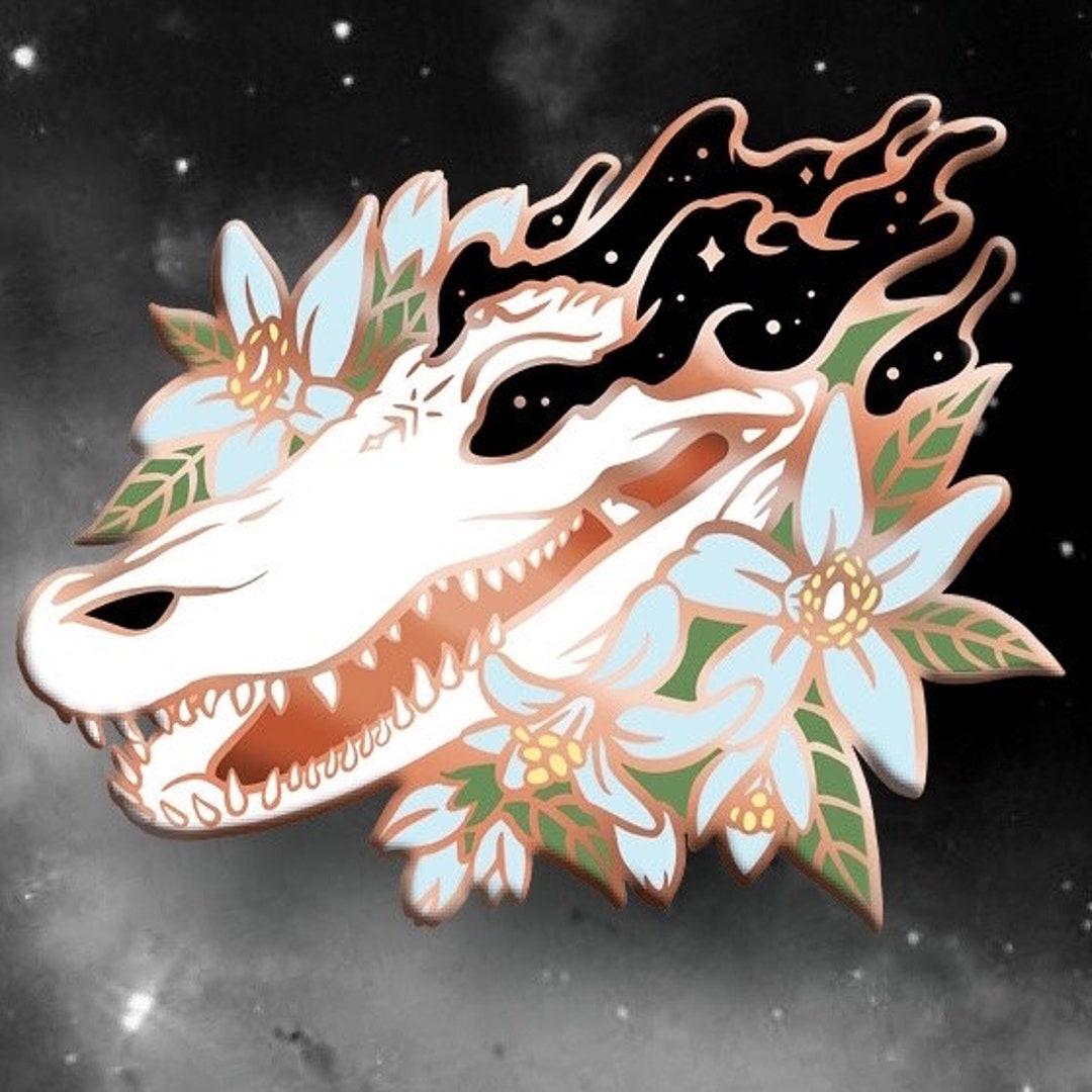 Alligator Skull Enamel Pin: Alligator Pin, Gator Pin, Spooky Enamel ...