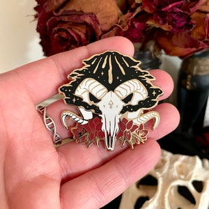 Ram Skull Enamel Pin - “ Imbris” Skull Pin, Ram Pin, Ram Enamel Pin ...