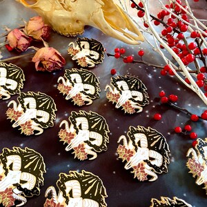 Ram Skull Enamel Pin - “ Imbris” Skull Pin, Ram Pin, Ram Enamel Pin ...