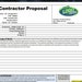 Professional Contractor Proposal Form Digital Download, Fully Editable ...