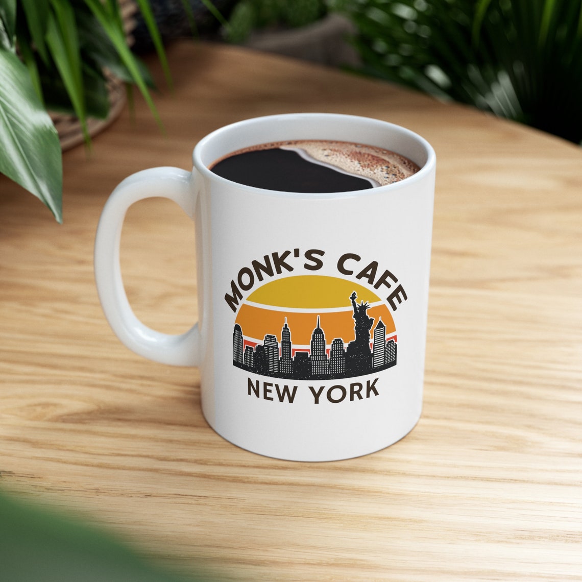 Monk's Cafe Mug, Funny Seinfeld Coffee Mug, Seinfeld Coffee Shop ...
