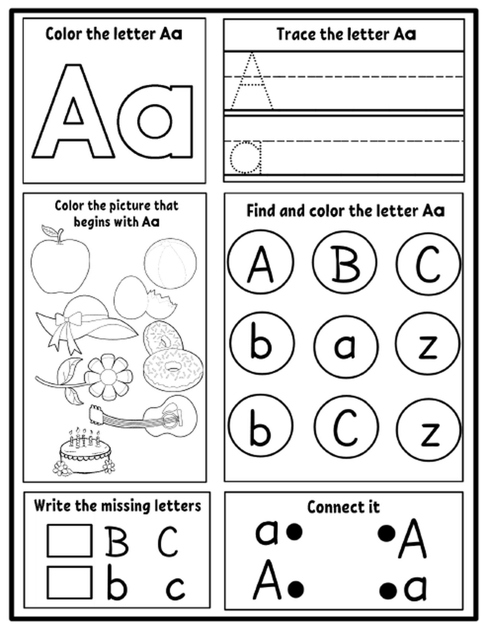 Printable Handwriting Worksheets, Alphabet Writing Activity Book ...