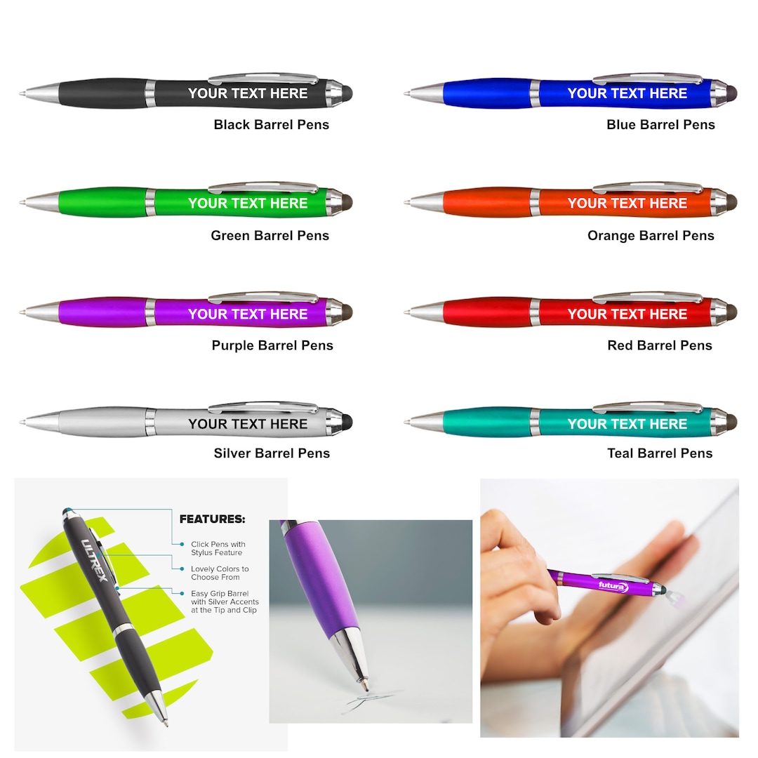 Bulk Custom Printed Plastic Stylus Pens, Promotional Stylus Pens ...