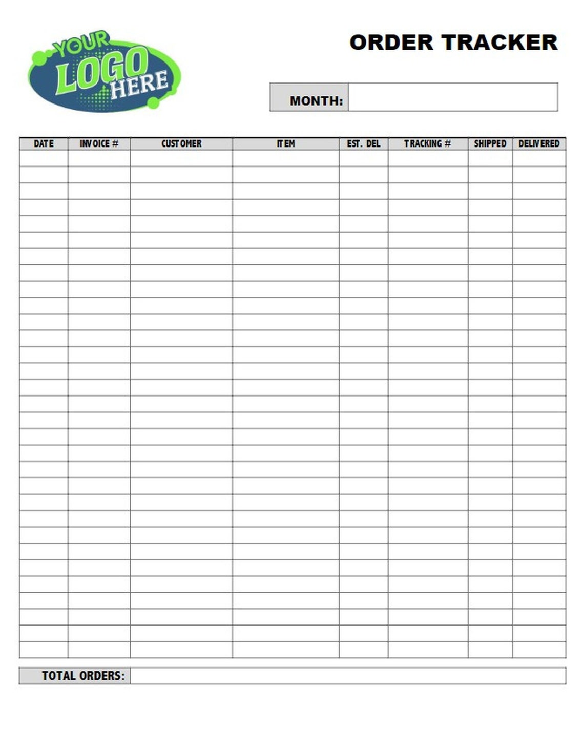 Professional T-shirt Order Form Bundle Digital Download, Easy Editable ...