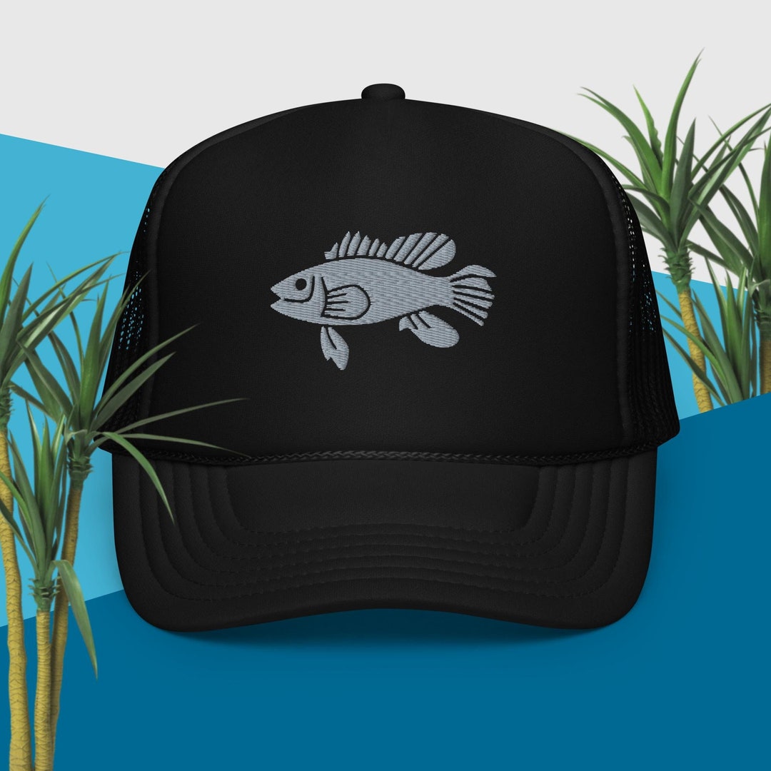 Bass Fishing Foam Trucker Hat, Largemouth Bass Trucker Hat, Bass ...