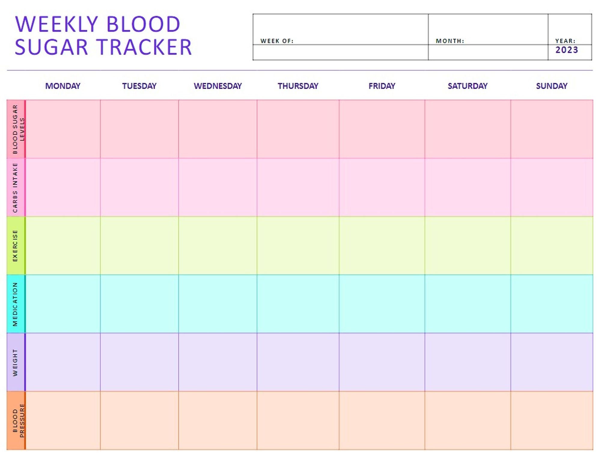 Blood Sugar Log Fully Editable Printable Digital Download, Editable ...