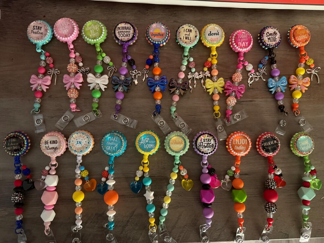Positive Badge Holders - Etsy